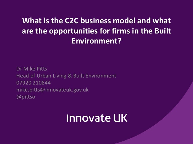 Best c2c business model slides - upfif