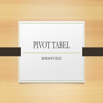 analisis data dengan PIVOT TABEL analisis data dengan PIVOT TABEL.pptx