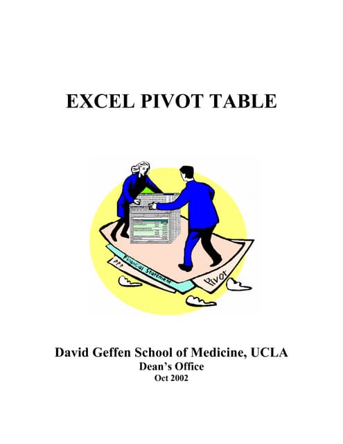 Pivot table presentation | PPT