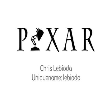 Pixar Company Presentation | PDF