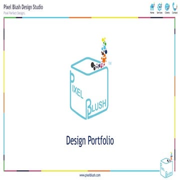 Pixel blush portfolio presentation | PPT