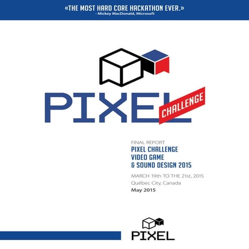 Pixel Challenge 2015 | Event Report | PDF