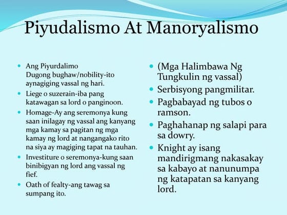 piyudalismo | PPTX