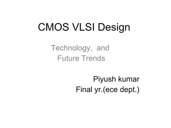 Introduction To Vlsi Design Ppt 1861