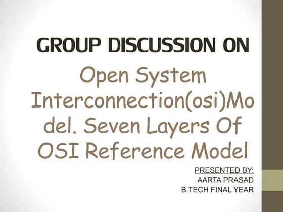 Osi reference model | PPTX