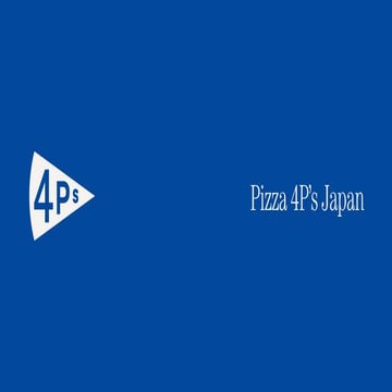 Pizza 4P's JAPAN Concept | PDF