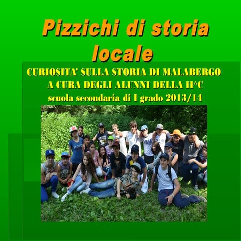 Pizzichi di storia locale | PPT