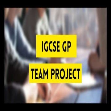 IGCSE GP Team Project- It's OK to talk- Depression | PPTX
