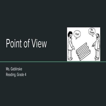 Multiple Accounts Point of View Education Presentation Green Pink ...