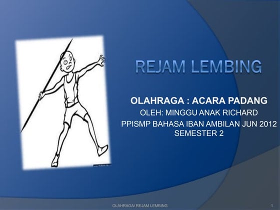 Pengenalan Balapan dan Padang dalam Olahraga | PPT