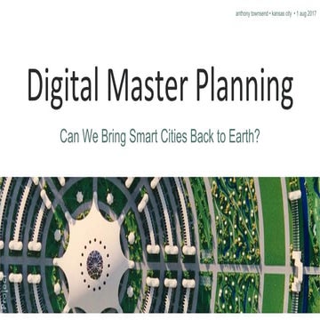 Digital Master Planning: Can we bring Smart Cities back to Earth? by ...