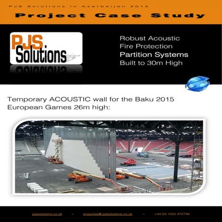 PJS Solutions Project Case Study European 2015 Games Baku Azerbaijan | PDF