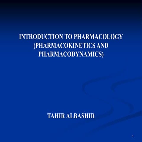 Pharmacokinetics and Pharmacodynamics | PPT