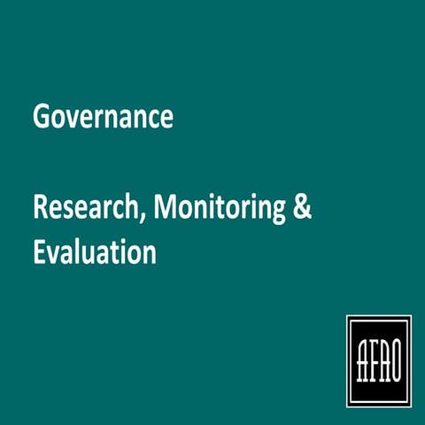 Research, Governance, Monitoring and Evaluation | PPT