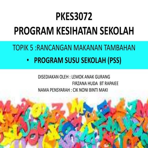 PKES3072 PROGRAM SUSU SEKOLAH 1 MALAYSIA | PPTX