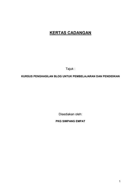 Contoh Kertas Kerja Lawatan... | DOCX