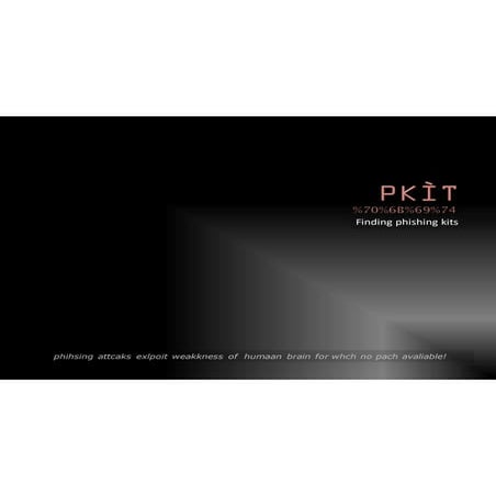 Pkit Finder - Hunting Phishing kits | PDF