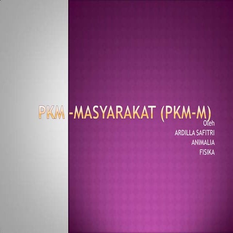 Pkm masyarakat (pkm-m) | PPTX