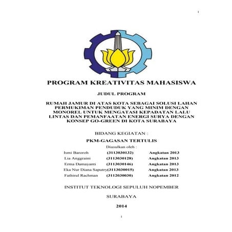 Contoh Proposal PKMK | PDF