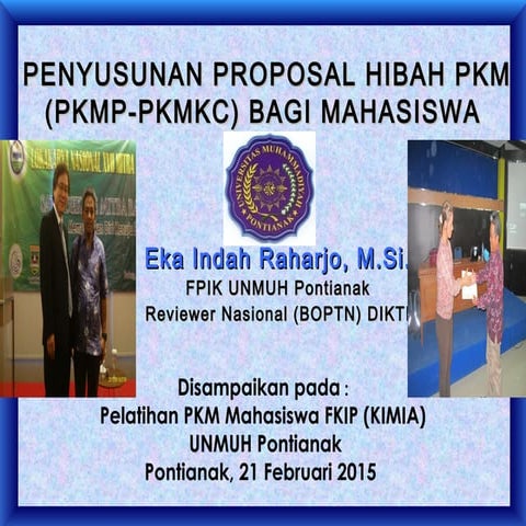 Materi PKM atau Program Kreativitas Mahasiswa | PPTX