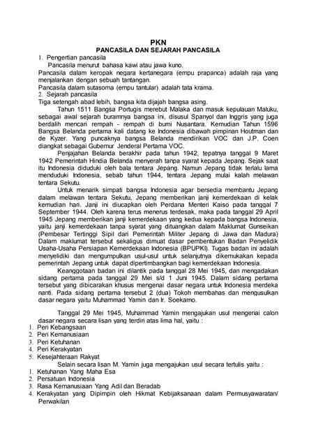 Pancasila dalam konteks sejarah perjuangan bangsa indonesia | PDF
