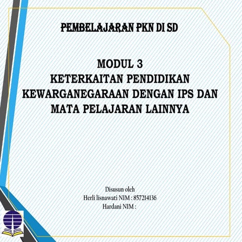 pkn-di-sd-modul-3.pptx presntasi kelompik | PPT