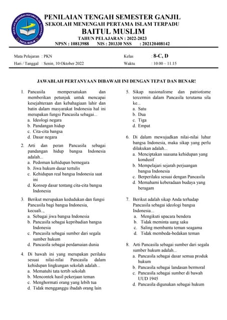 Memahami Kedudukan dan Fungsi PancasilaAsesmen PPKN KELAS 8 BAB 1 EDIT.pdf
