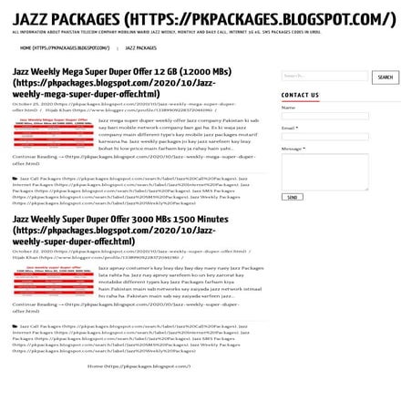 Jazz Packages | PDF