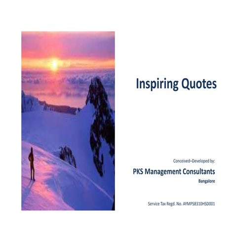 PKS inspiring quotes | PPTX