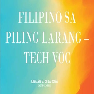 PL-Tech Voc. Kwarter 2 Module 8.pdf g11 tvl | PDF