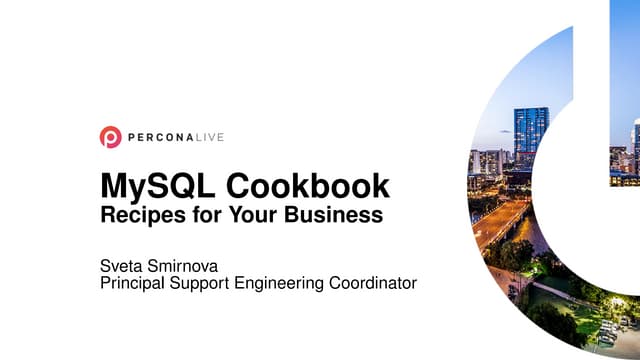 Mysql Cookbook Recipes For Your Business Ppt