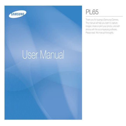 Samsung Camera PL65 User Manual | PDF