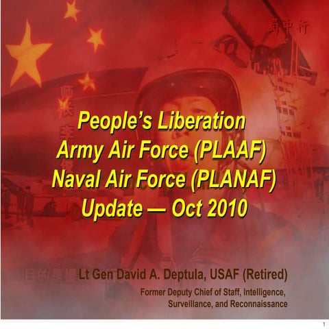 General Deptula on the Evolution of the PRC Airforce | PPT