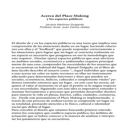 Place Making | PDF