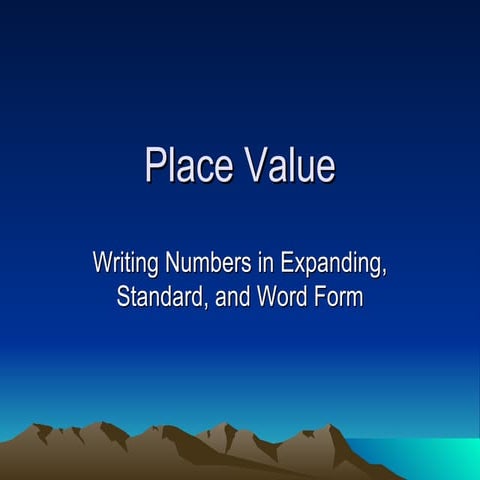 Place Value | PPT