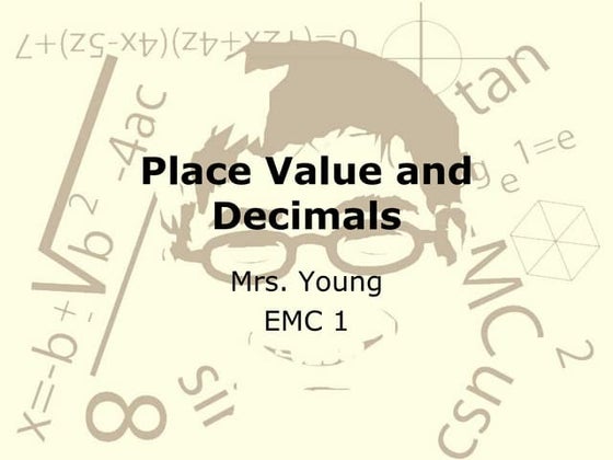 Place Value and Decimals | PPT