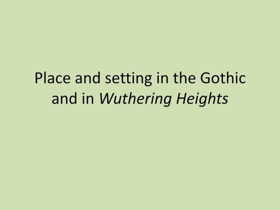 Wuthering heights key facts | PDF