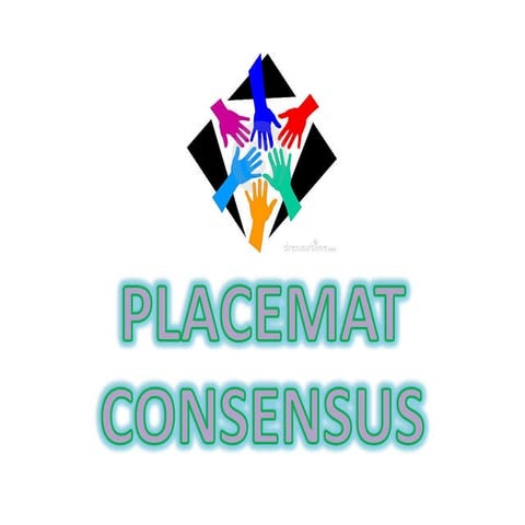 Placemat consensus: dimensioning | PPT