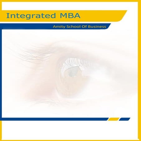 Integrated MBA | PDF