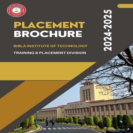 BIT Mesra Placement Brochure 2024–25 | Training & Recruitment Opportunities | PDF