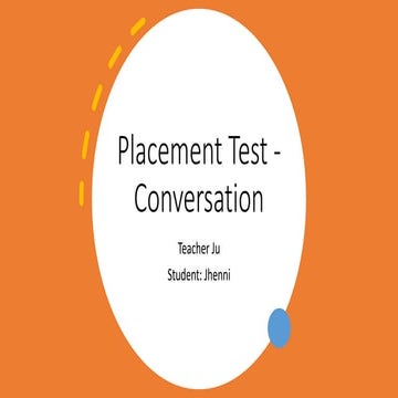 Placement Test - Conversation.pptx