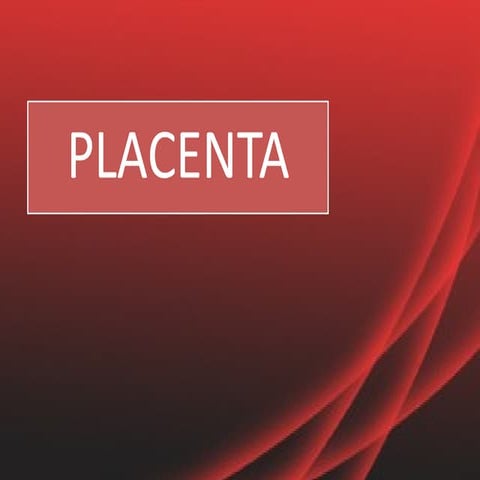 PLACENTA Y SUS HORMONAS. CARACTERISTICAS PRINCIPALES Y SECUNDARIAS | PDF