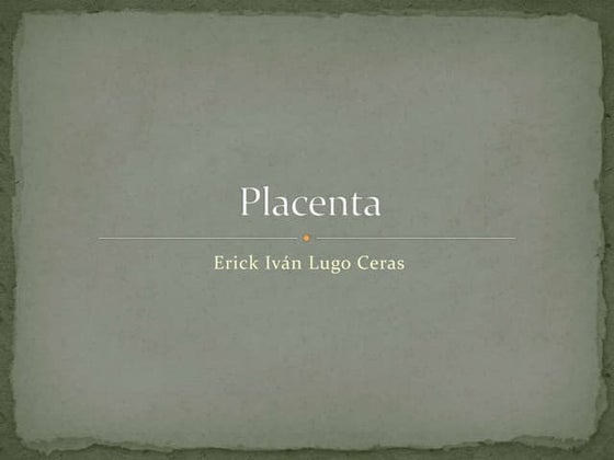 Anatomia de la Placenta | PPT