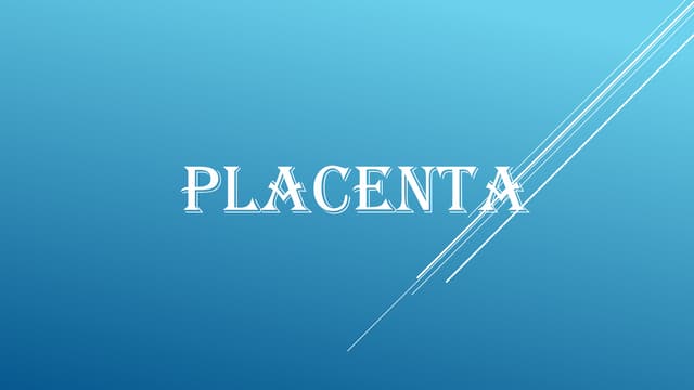 Placenta at term for nursing students | PPTX