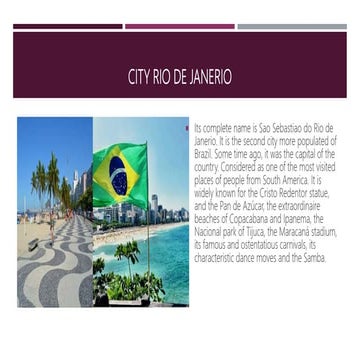 Travel to brazil | PPTX