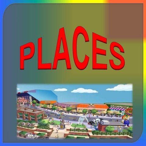 Vocabulary of places around town | PPTX