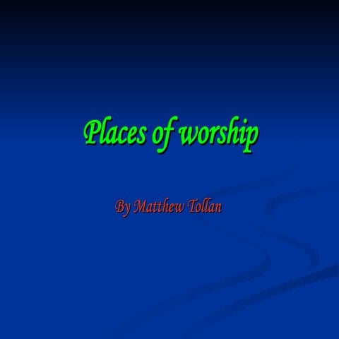 Places Of Worship | PPT