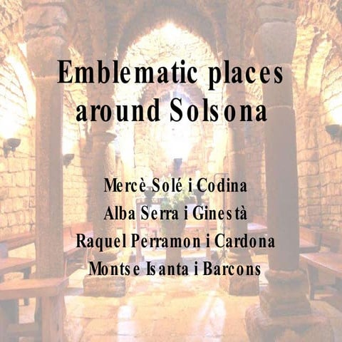 Places Around Solsona | PPT