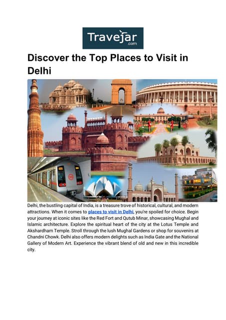 Places for Travel in Delhi.pdf