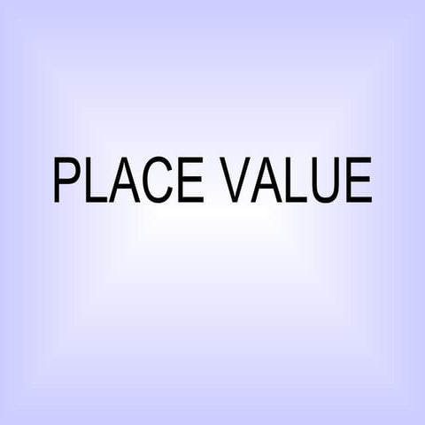 Place value ppt | PPT